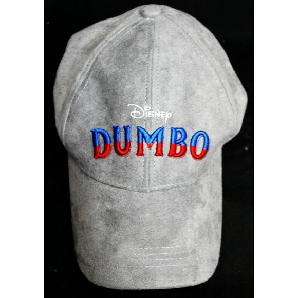 Disney | Accessories | Disney Dumbo Gray Microsuede Baseball Cap ...